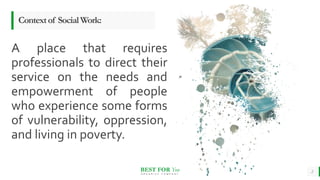 GOALS AND SCOPE OF SOCIAL WORK | PPTX