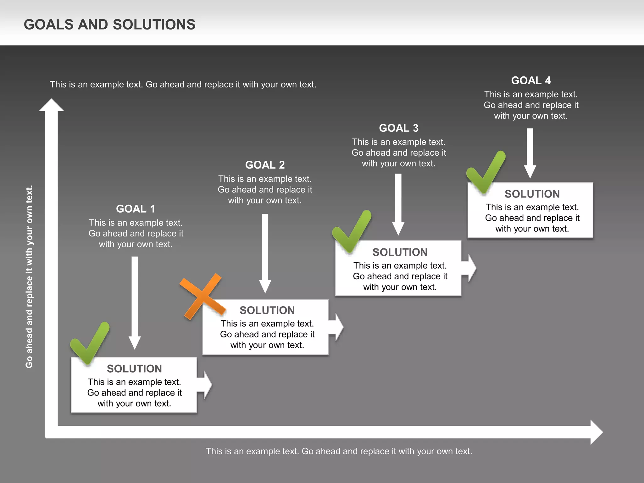 Goals and Solutions Charts (for PowerPoint and Google Slides) | PPT