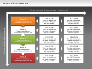 Goals and Solutions Charts (for PowerPoint and Google Slides) | PPT