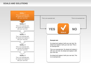 Goals and Solutions Charts (for PowerPoint and Google Slides) | PPT