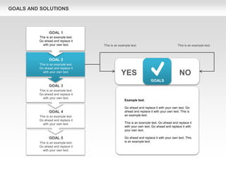 Goals and Solutions Charts (for PowerPoint and Google Slides) | PPT