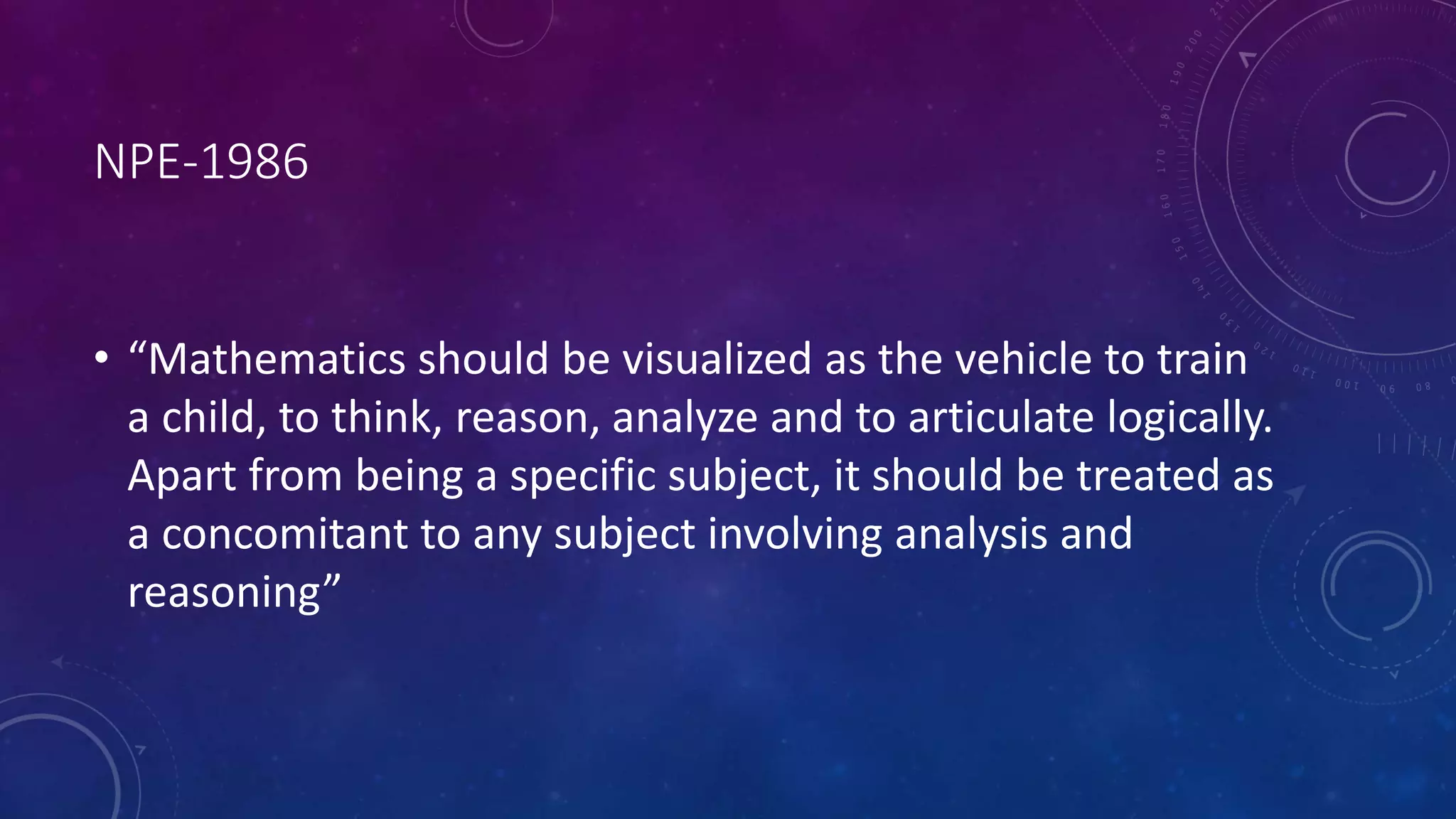 Goals and vision of mathematics education unit 3-504 | PPTX