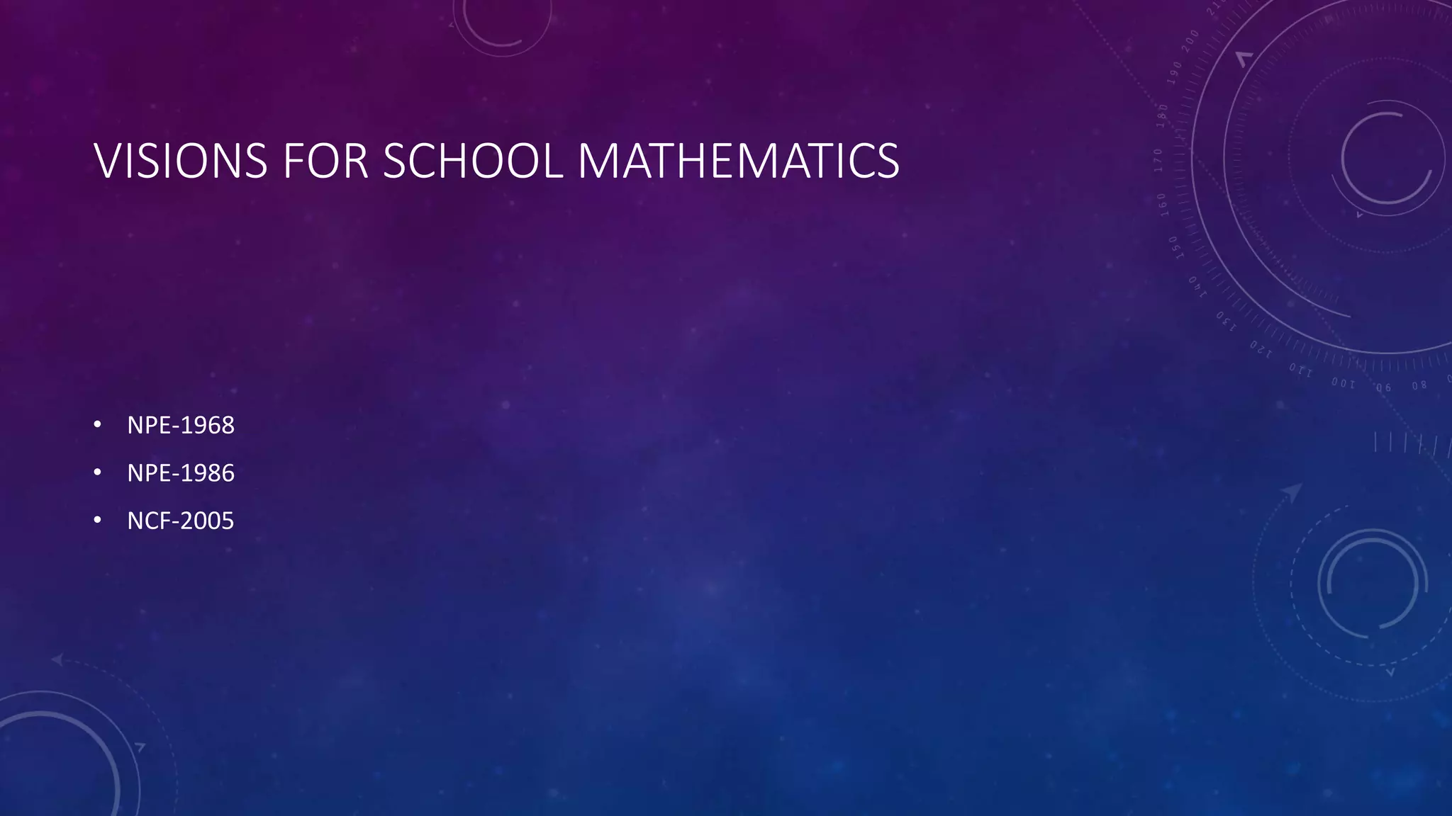 Goals and vision of mathematics education unit 3-504 | PPTX