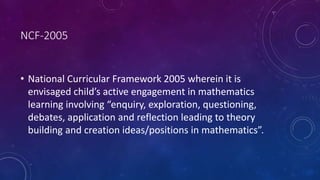 Goals and vision of mathematics education unit 3-504 | PPTX
