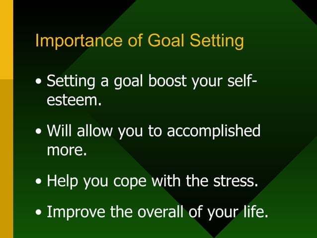 Goal Setting | PPT