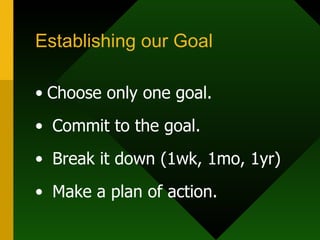 Goal Setting | PPT