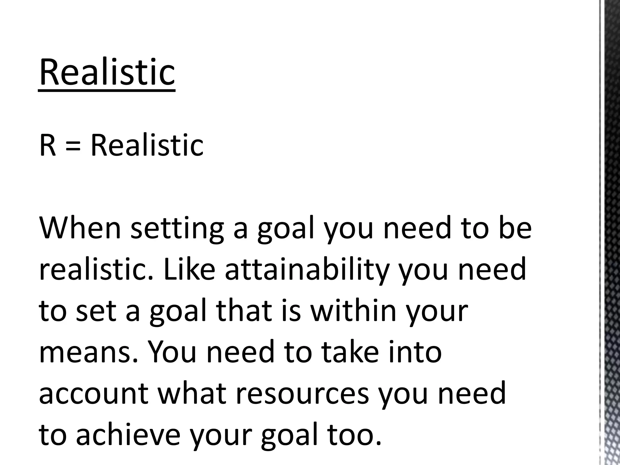 Goal setting Intro 10SPS | PPTX