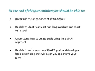 Goal setting | PPT