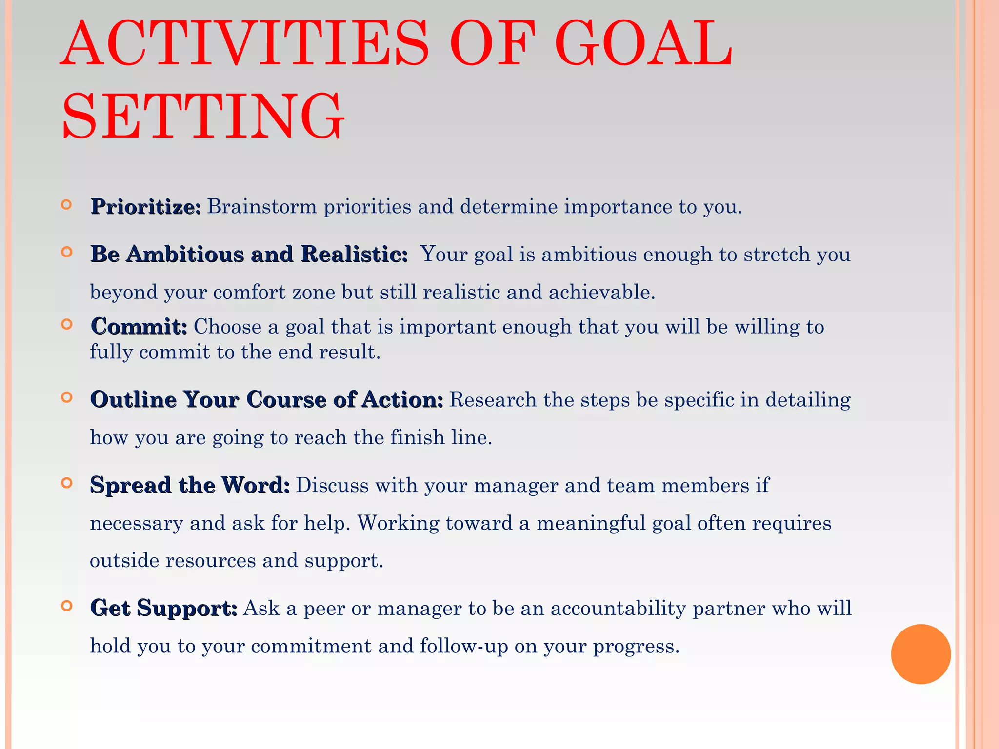 Goal setting | PPT