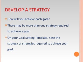 Goal setting | PPT
