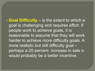 Goal setting and motivation | PPTX