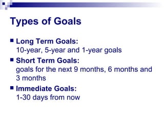 Goal setting | PPT