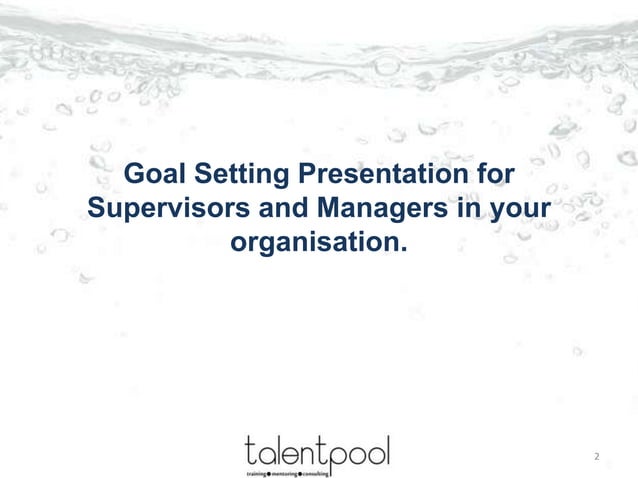 Goal setting | PPT