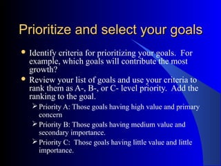 Goal setting | PPT