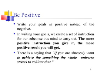 Goal setting | PPT