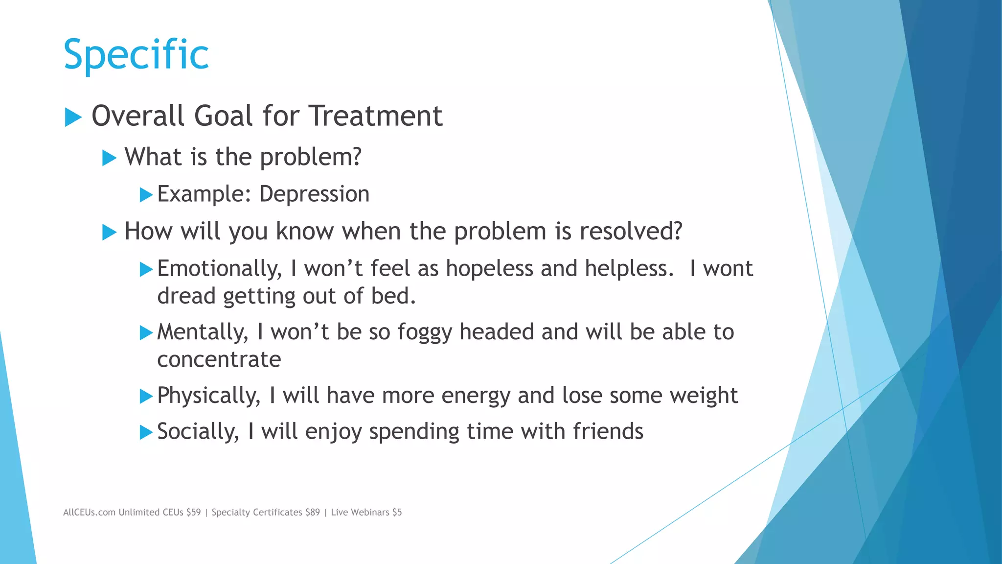 Goal Setting for Behavior Change | PPTX