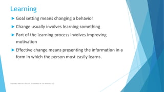Goal Setting for Behavior Change | PPTX
