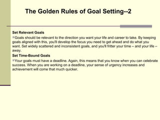 Setting Goals for Improved Productivity | PPT