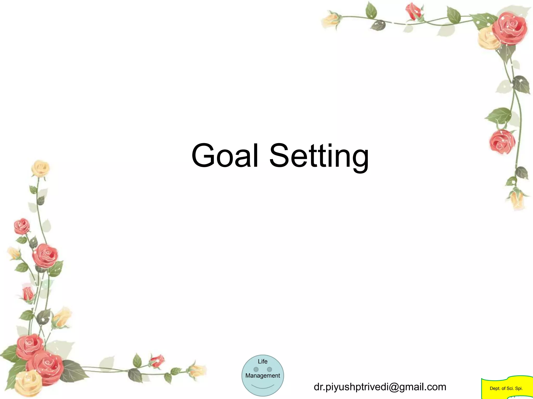 Goal setting | PPT
