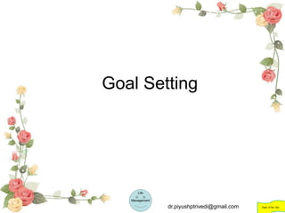 Goal setting | PPTX