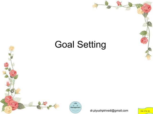 Goal setting | PPT