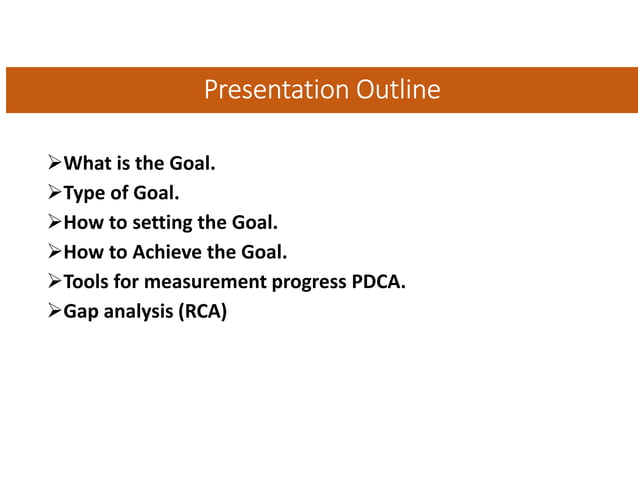 Goal setting | PPT