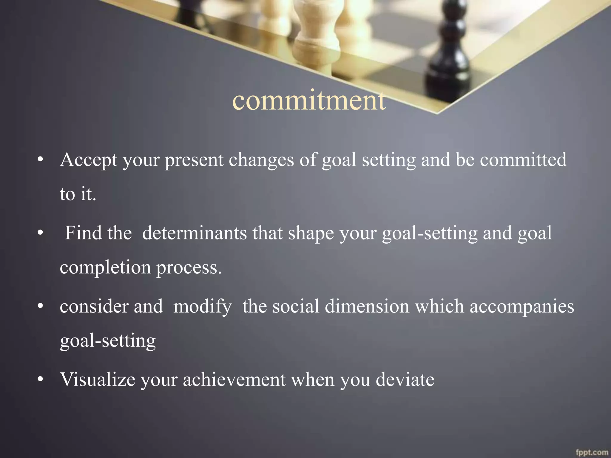 GOAL SETTING THEORY OF MOTIVATION AND SMART GOALS | PPTX