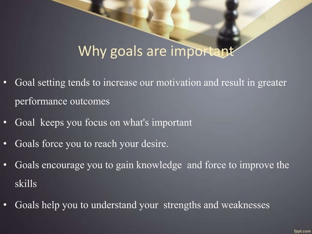 GOAL SETTING THEORY OF MOTIVATION AND SMART GOALS | PPTX
