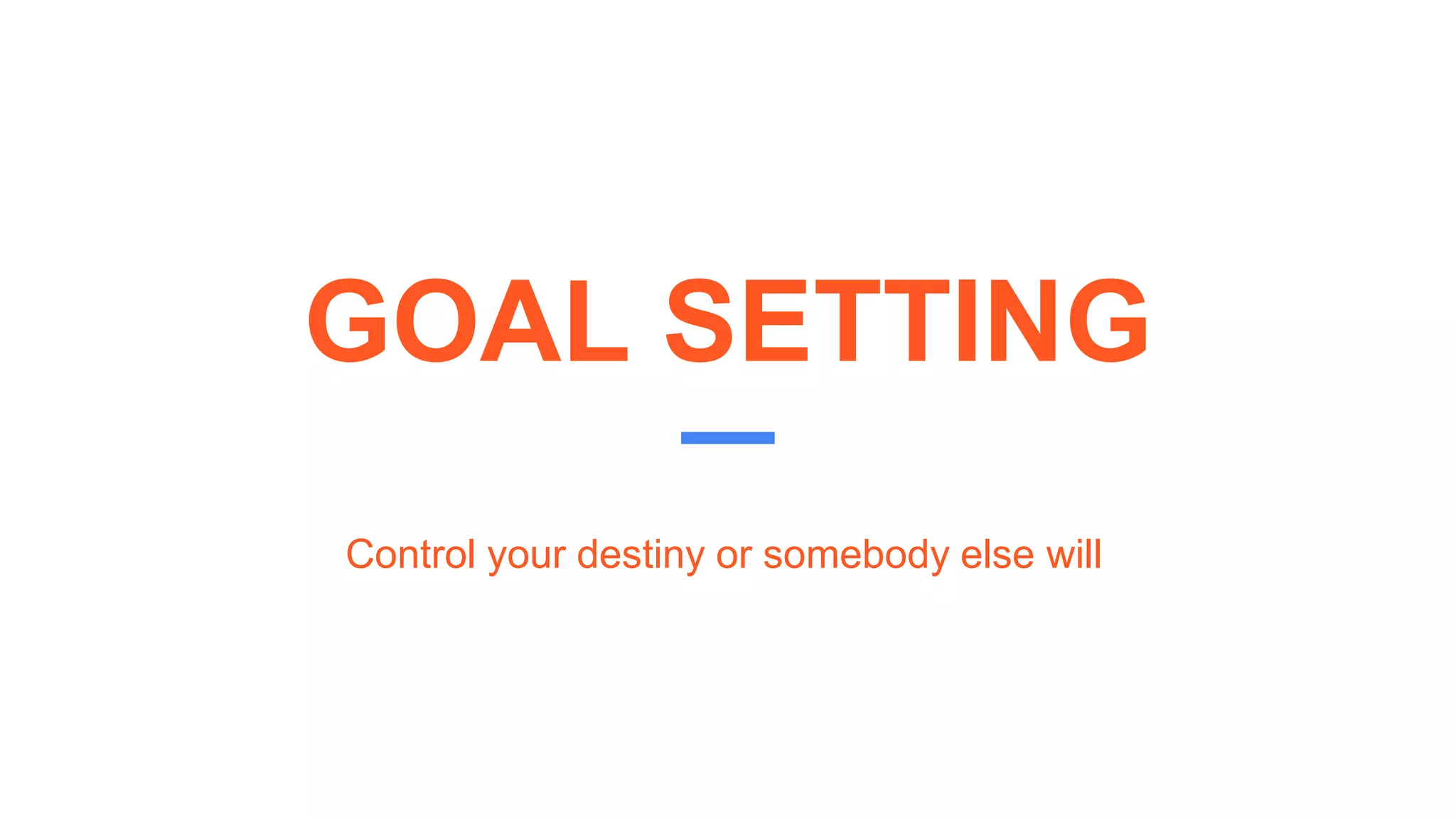 Goal setting | PPT
