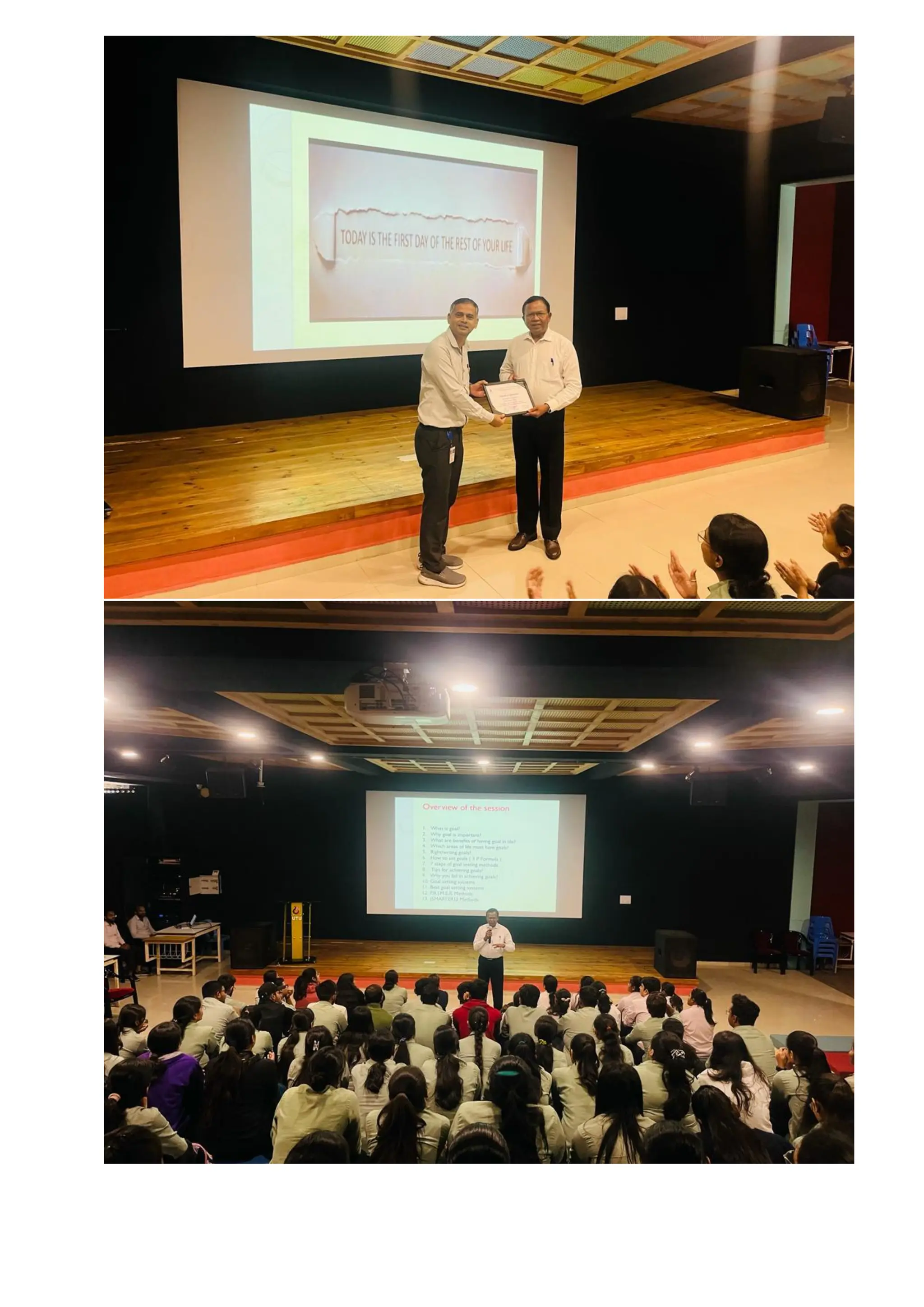 "Goal Setting" Guest Lecture by Dr.Amrut Patel | PDF