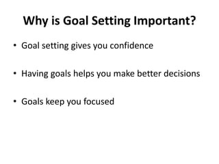 The importance of SMART Goal Setting .ppt