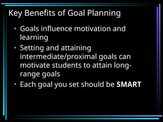 Goal_Setting Power Point Presentation for students | PPT
