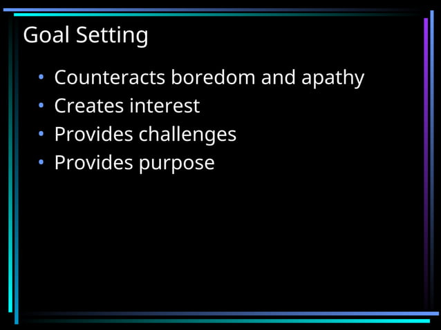 Goal_Setting Power Point Presentation for students | PPT