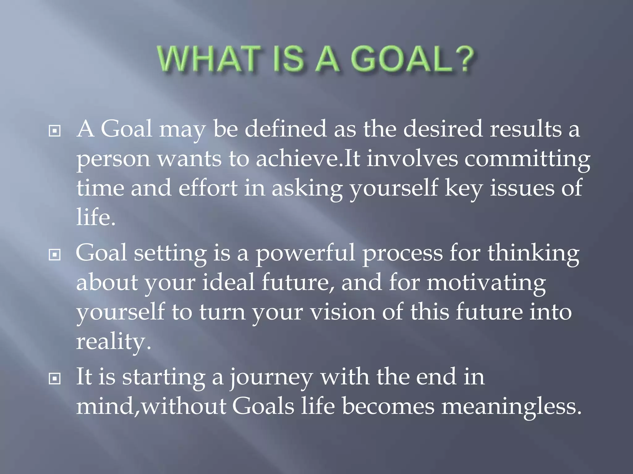 Goal setting-How to Set SMART GOALS | PPTX