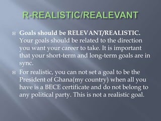 Goal setting-How to Set SMART GOALS | PPTX