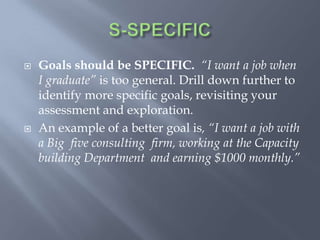 Goal setting-How to Set SMART GOALS | PPTX