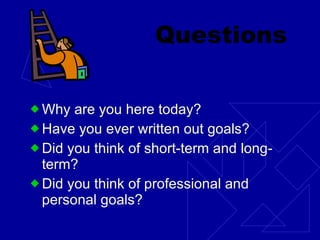 Goal Setting 1, 2, 3, Goal! | PPT