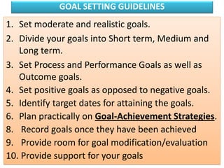 GOAL SETTING AND LIFE MANAGEMENT styless | PDF