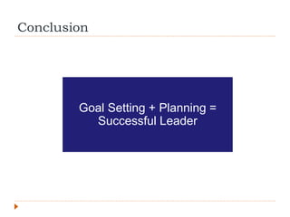 Goal Setting and Planning | PPTX