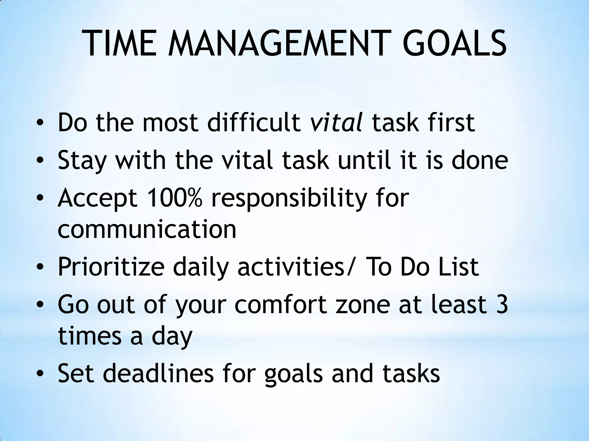 Goal setting and prioritizing | PPTX