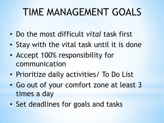 Goal setting and prioritizing | PPTX
