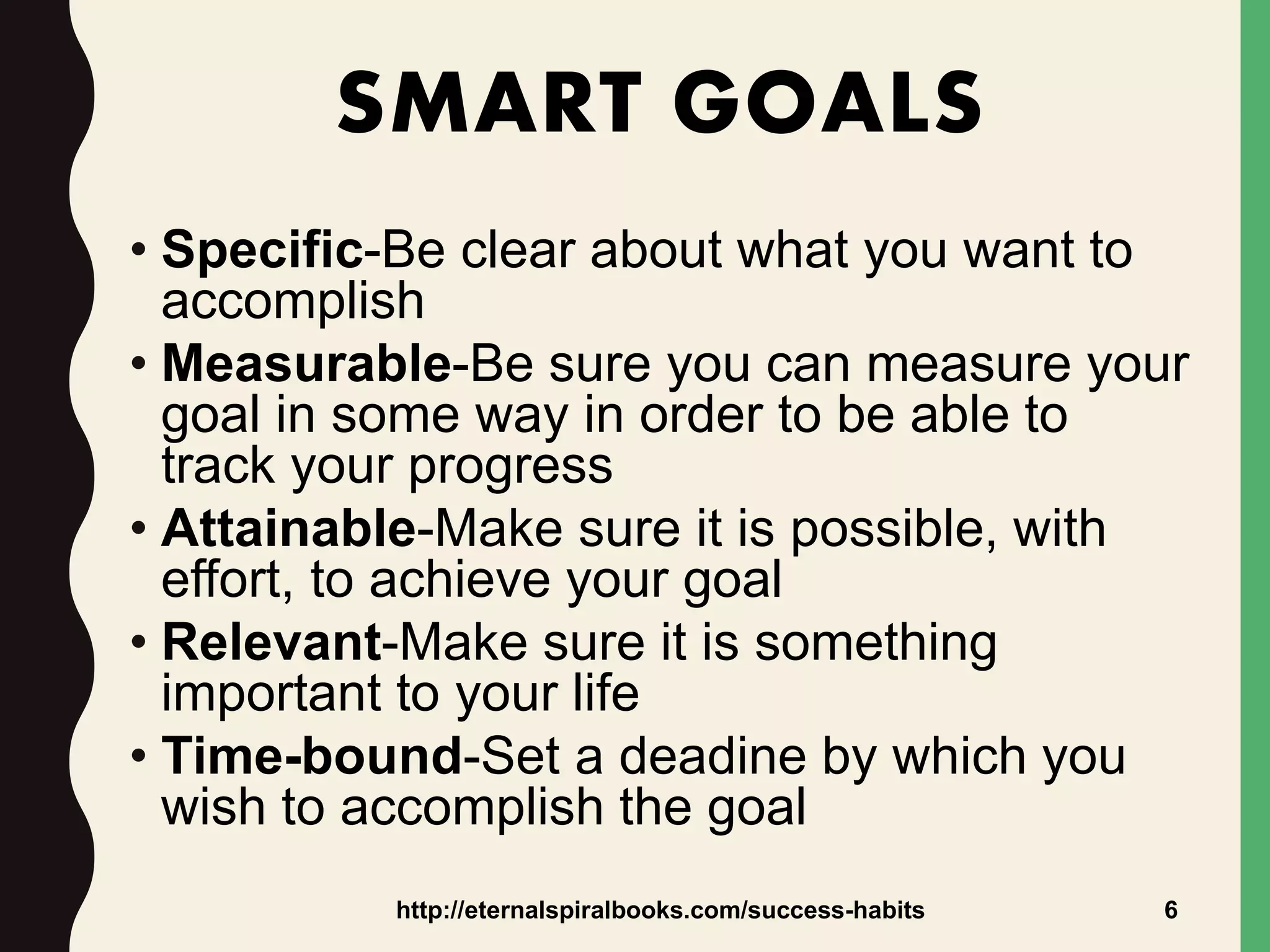 Effective Goal Setting - Why You Should Use Goal Setting | PPTX