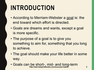 Effective Goal Setting - Why You Should Use Goal Setting | PPTX