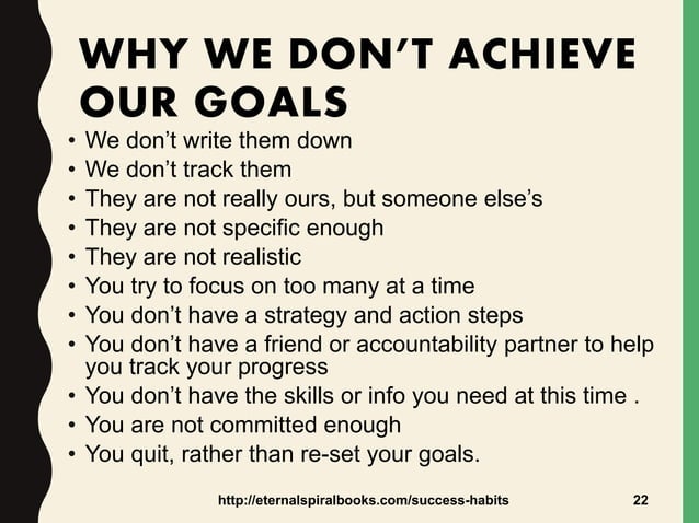 Effective Goal Setting - Why You Should Use Goal Setting | PPT