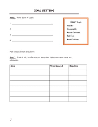 Goal setting diary | PDF