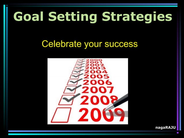 Goal Setting for Students | PPT