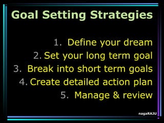 Goal Setting for Students | PPT