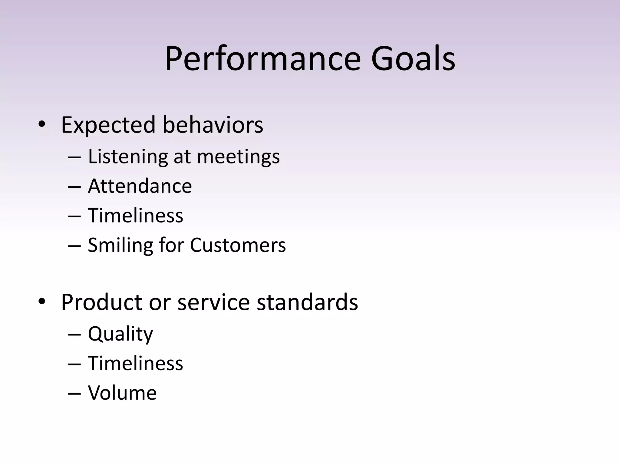 Goal setting for managers | PPTX