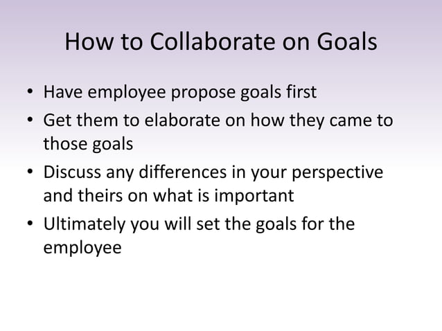 Goal setting for managers | PPTX