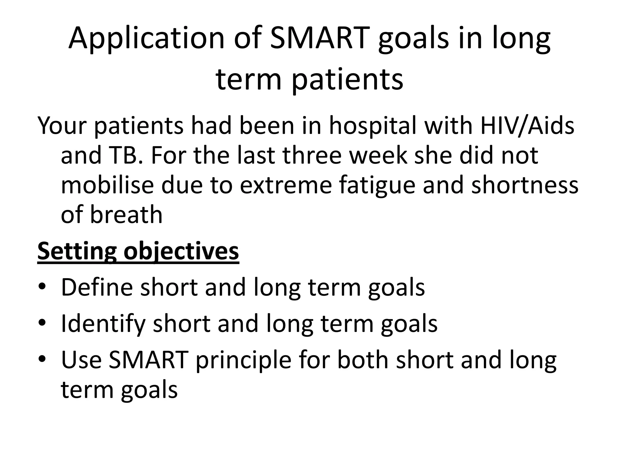 Goal setting in clinical practice | PPTX